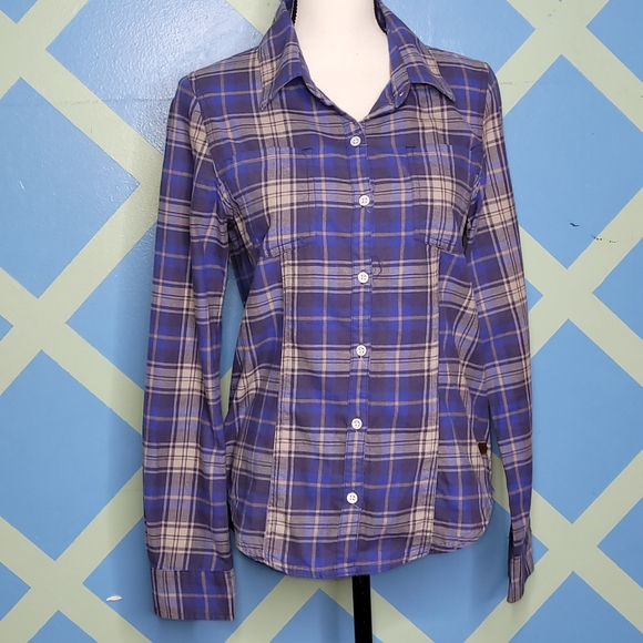 Roxy | Tops | Roxy Button Plaid Flannel Shirt | Poshmark